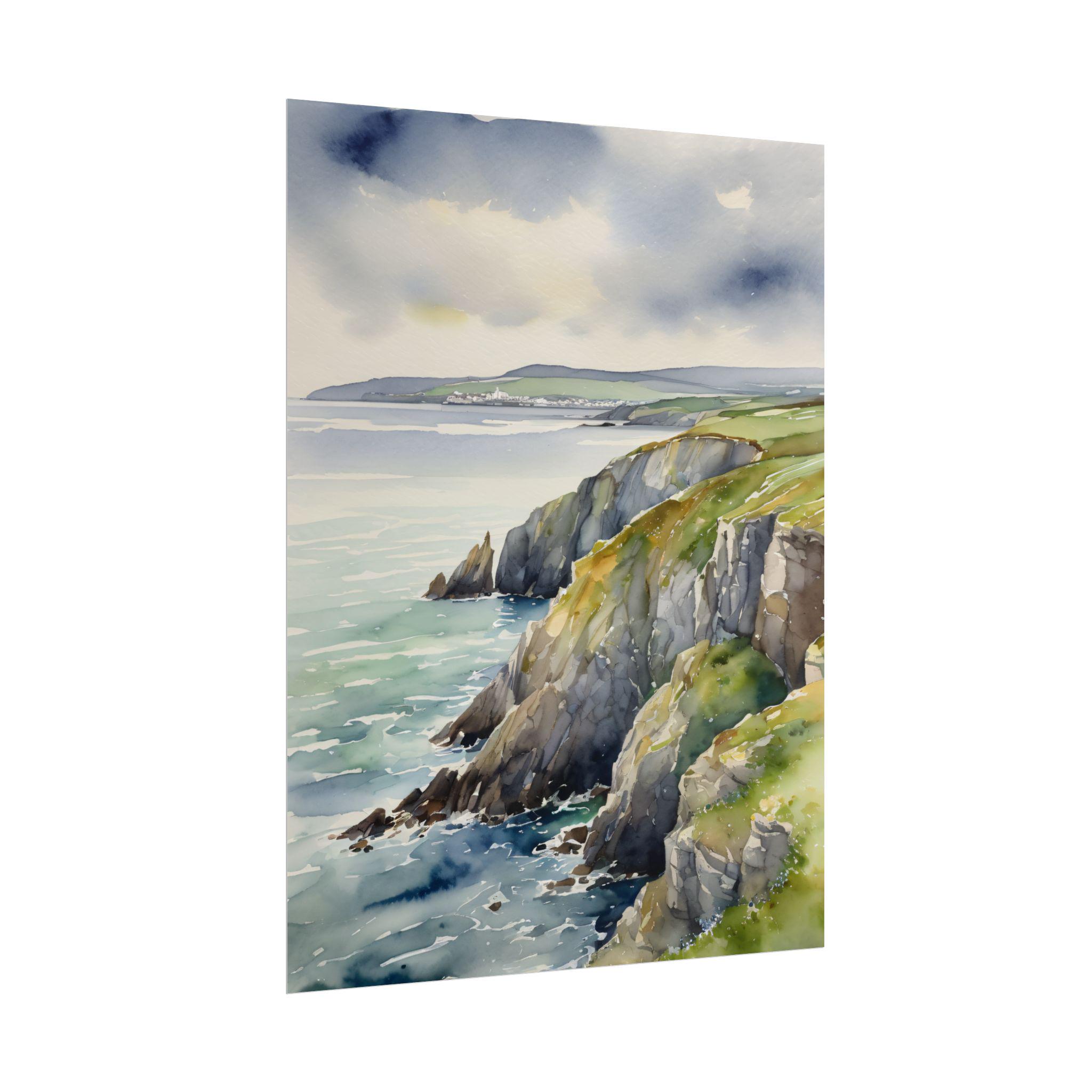 Howth Dublin Ireland Watercolor Print – Irish Coastal Landscape, Dublin ...
