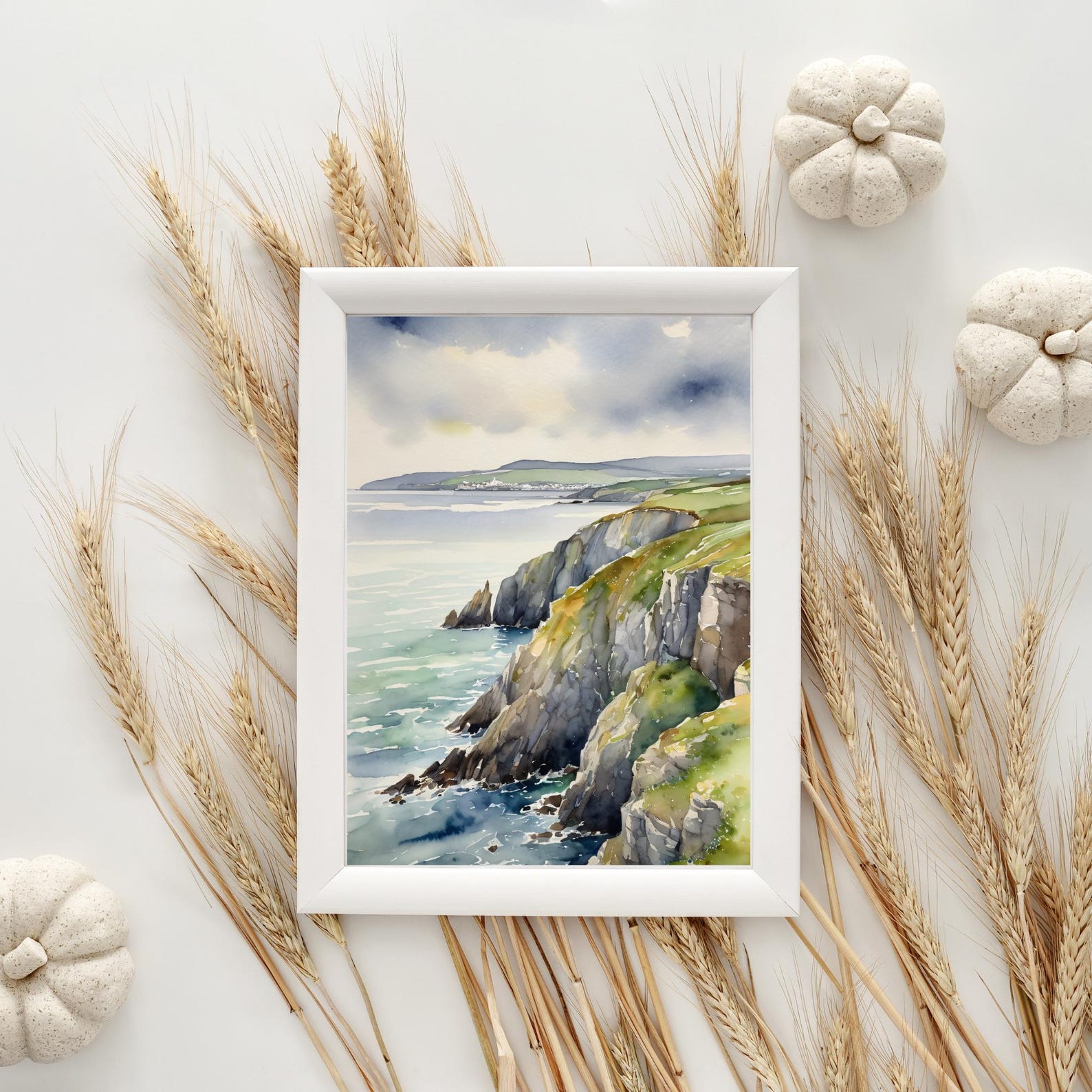 Howth Dublin Ireland Watercolor Print – Irish Coastal Landscape, Dublin ...