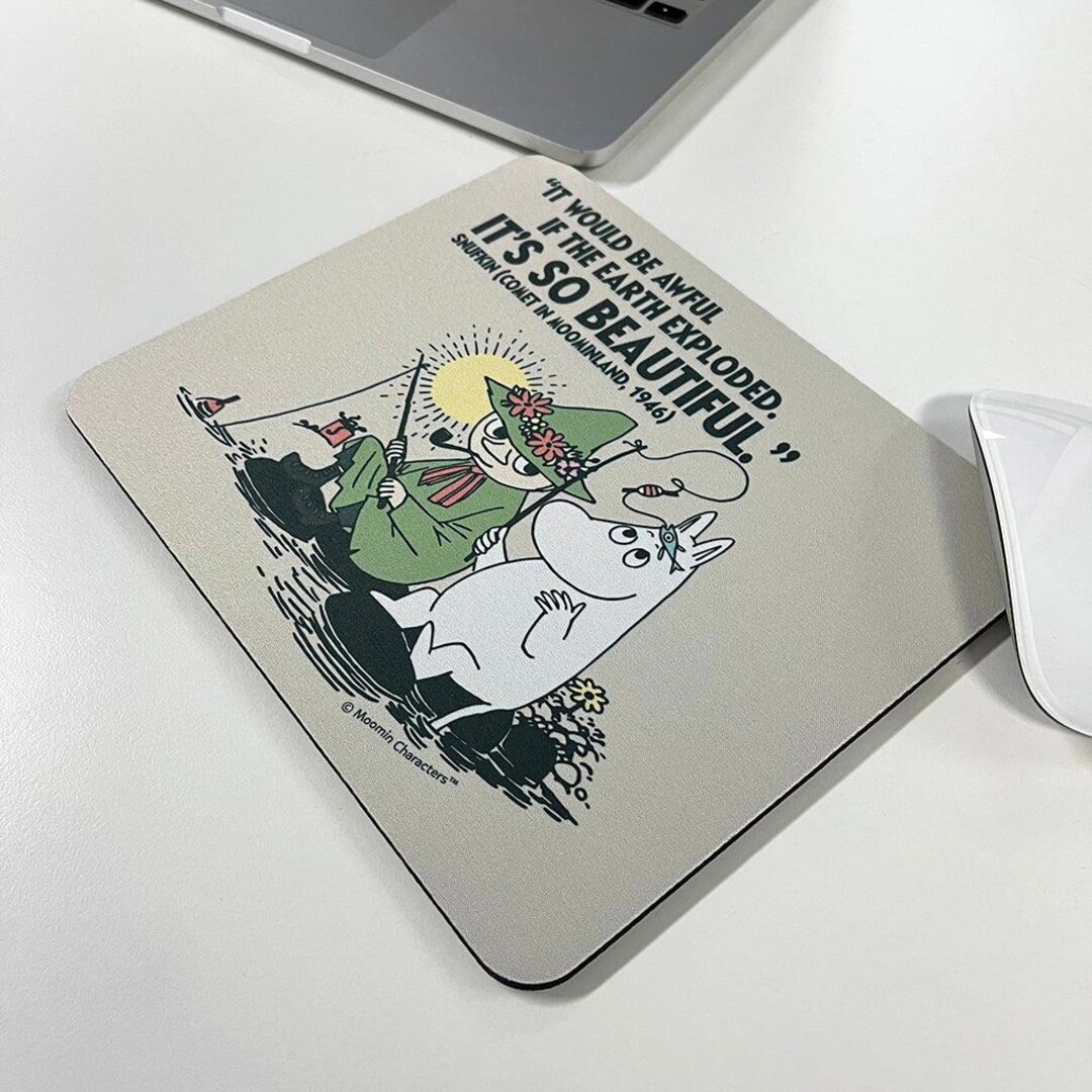 Moomin Snufkin and Moomintroll so Beautiful Mouse Pad - Etsy