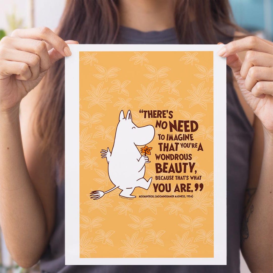 Moomin Beauty Moominsummer Madness Moomintroll Quote Print - Etsy