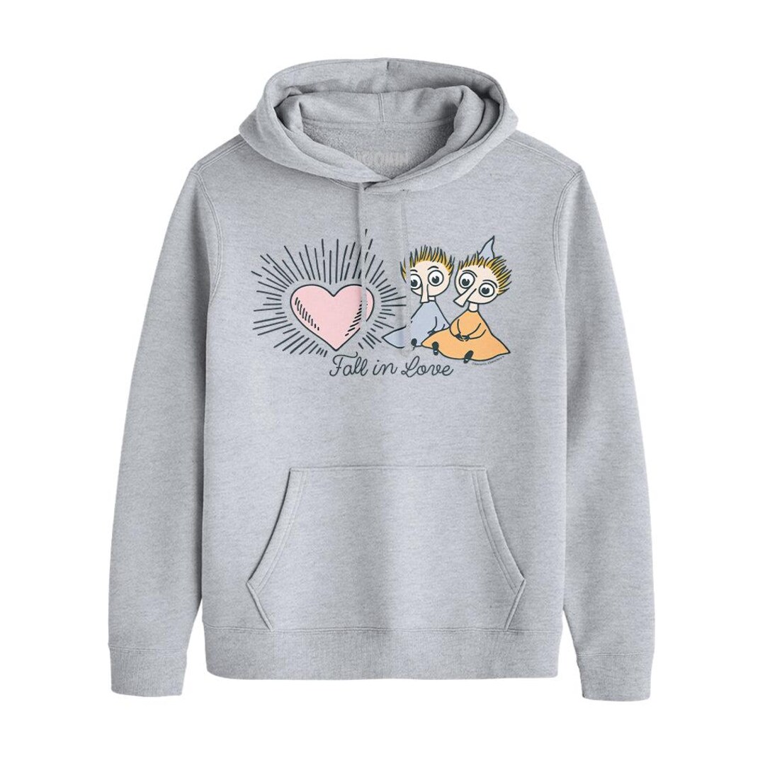 Moomin Thingumy and Bob Fall in Love Heart Adult Hoodie - Etsy