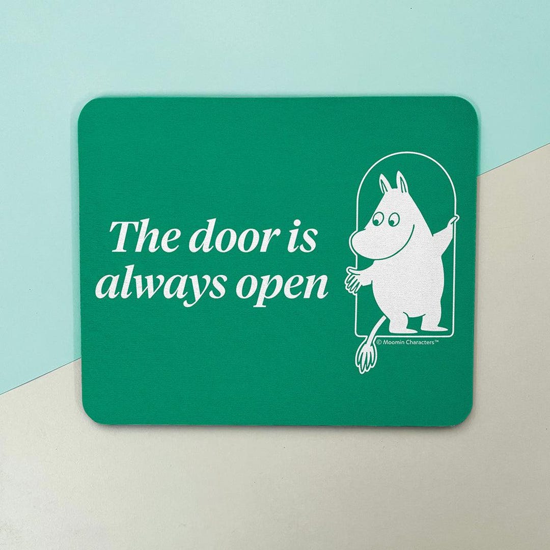 Moomin 80th Anniversary the Door is Always Open Mouse Pad - Etsy