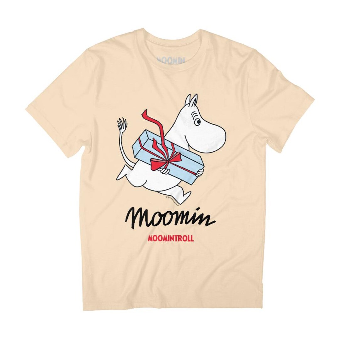 Moomin Moomintroll Carrying A Present Adult T-shirt - Etsy