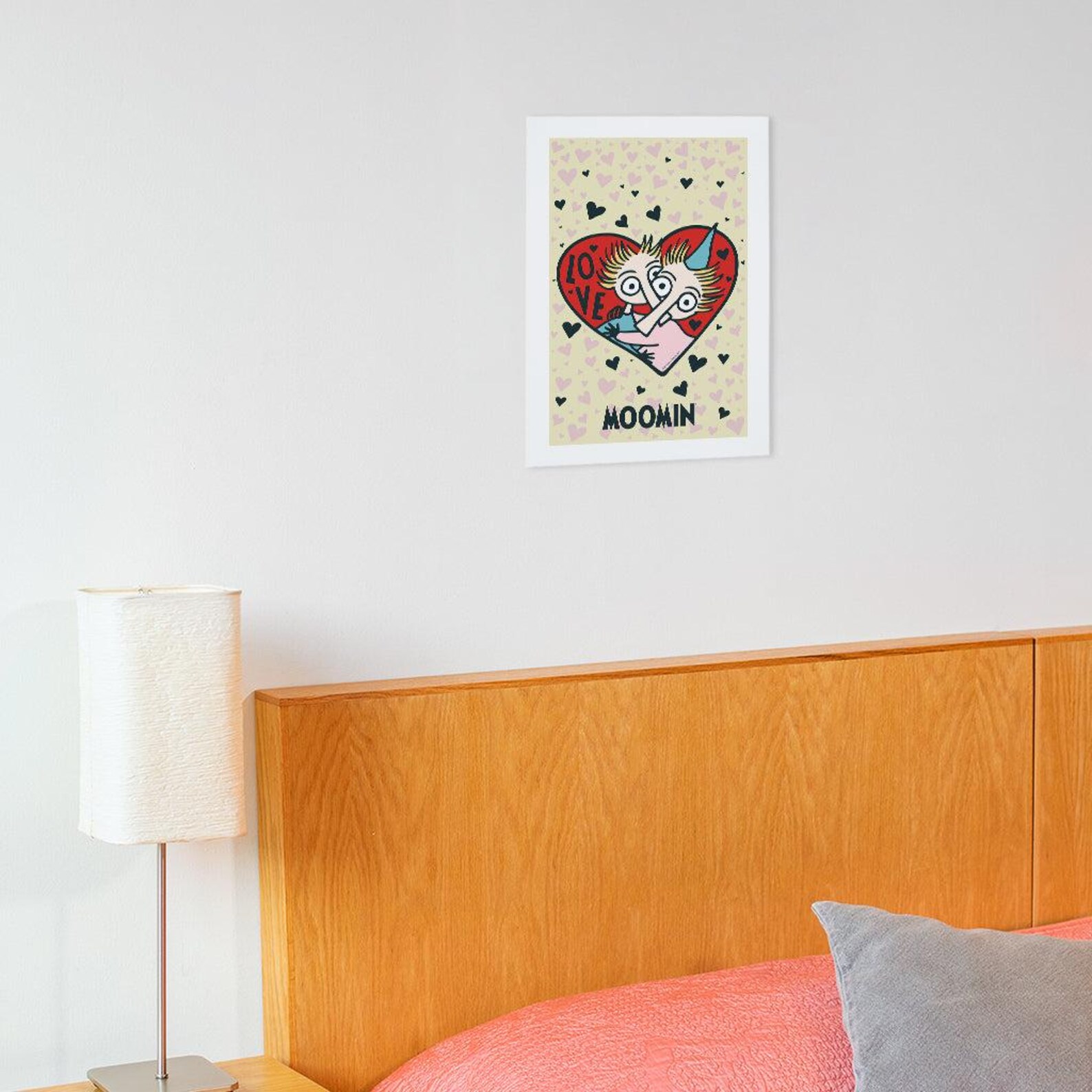 Moomin Love Hearts Thingumy and Bob Print - Etsy