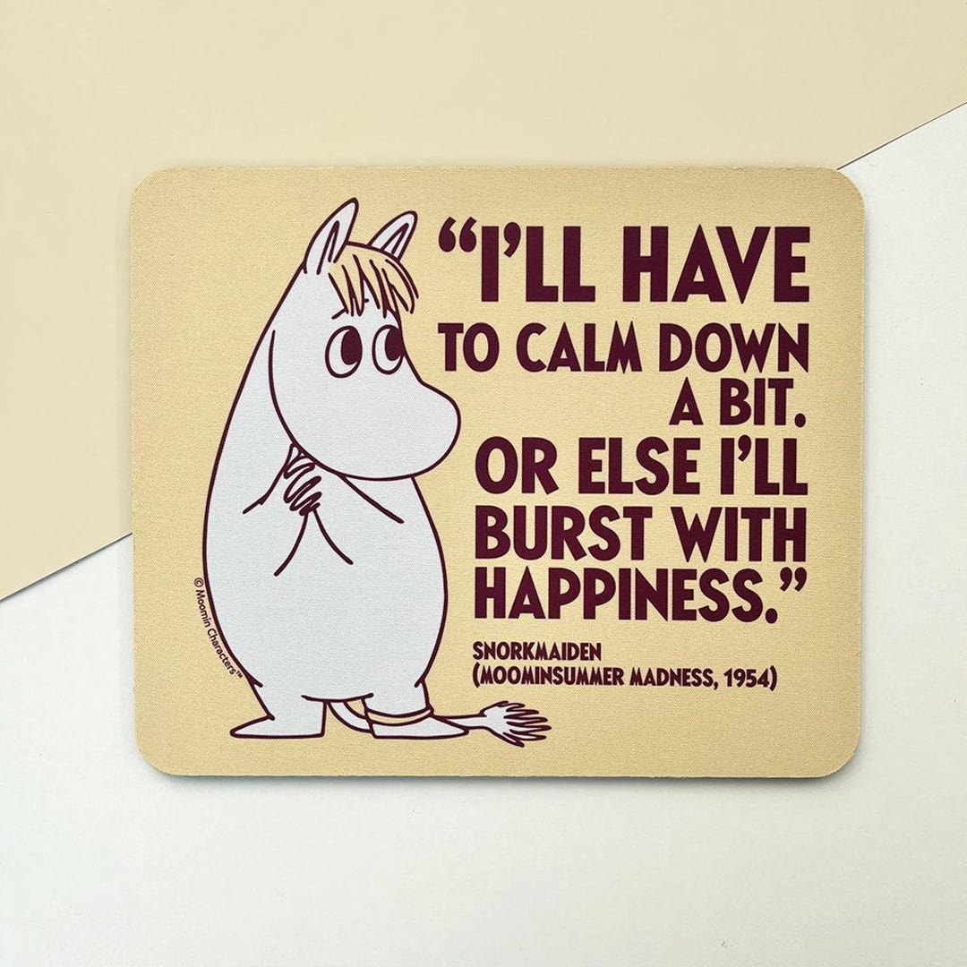Moomin Snorkmaiden Happiness Mouse Pad - Etsy