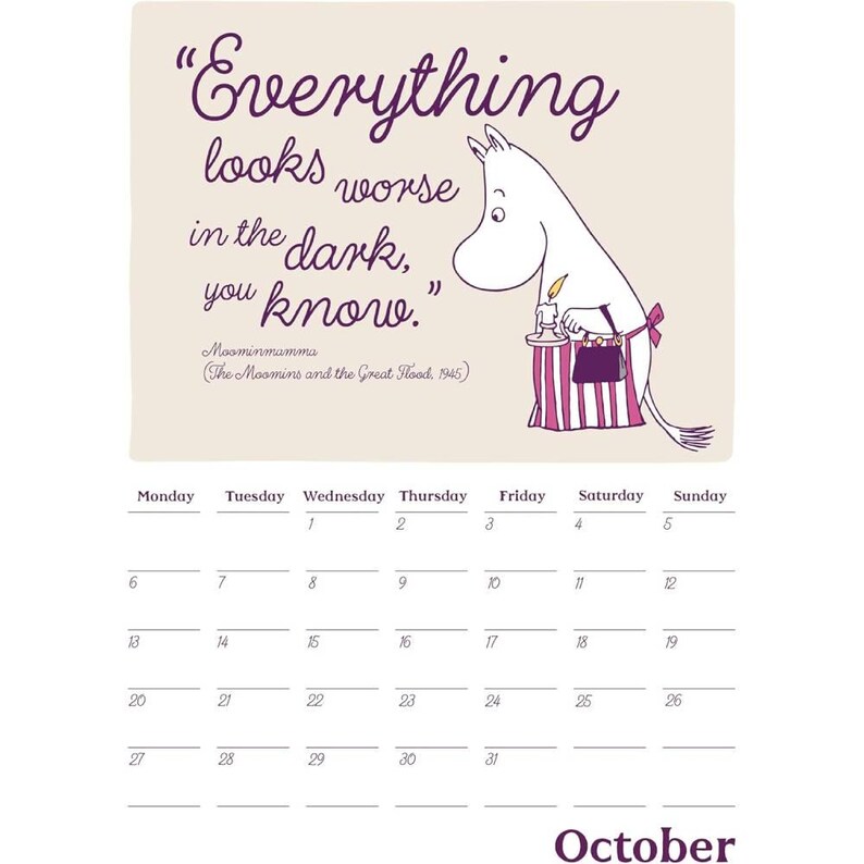 Moomin Wall Calendar 2025 - the Official Moomin Shop - Etsy