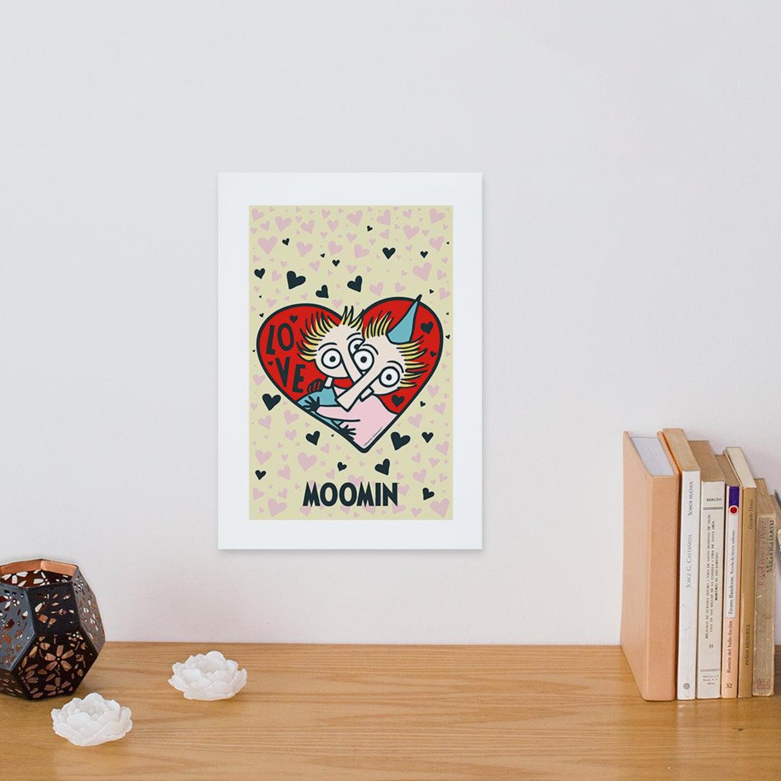 Moomin Love Hearts Thingumy and Bob Print - Etsy