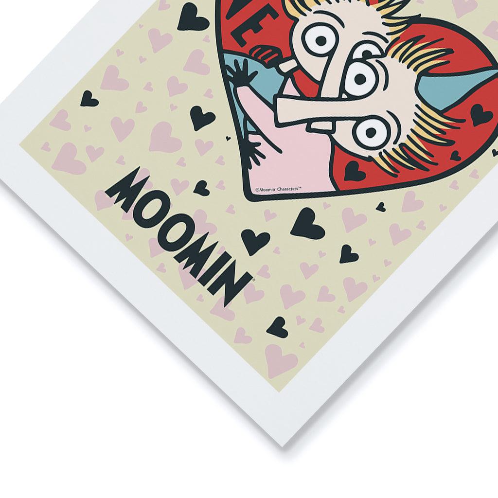 Moomin Love Hearts Thingumy and Bob Print - Etsy