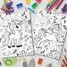 Kawaii Unicorn Coloring Pages Printable | 20 Cute Magical Unicorn ...