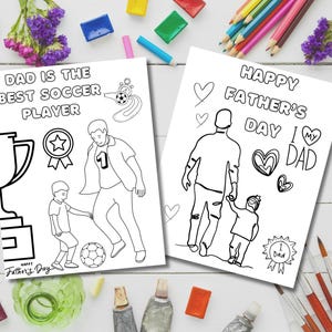 Father’s Day Coloring Pages - Fun Printable Dad Activity | 10-page ...