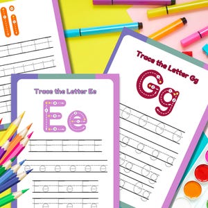 Tracing Alphabet Letters Pages for Kids | Printable ABC Booklet ...