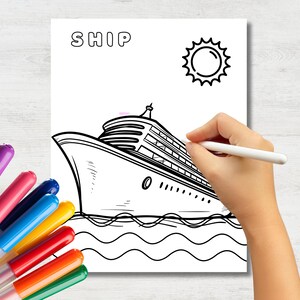 Means of Transport Coloring Pages | 20 Printable Vehicles | Kids ...