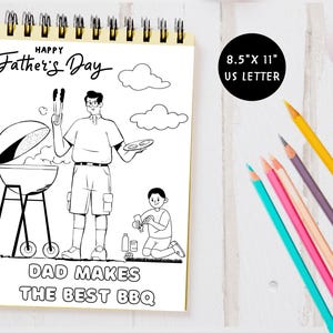 Father’s Day Coloring Pages - Fun Printable Dad Activity | 10-page ...
