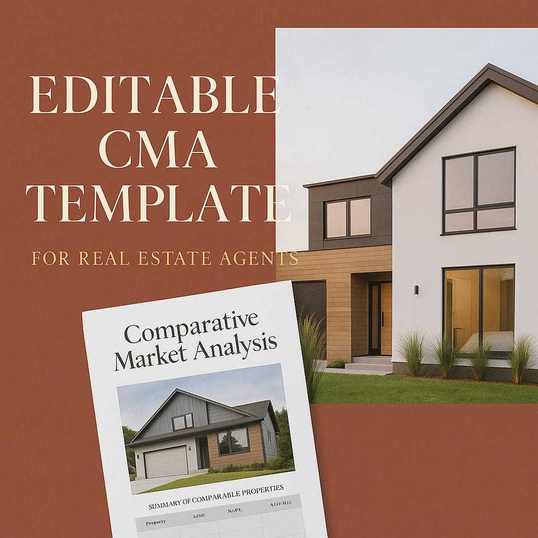 Editable CMA Template for Real Estate Agents (canva) - Etsy