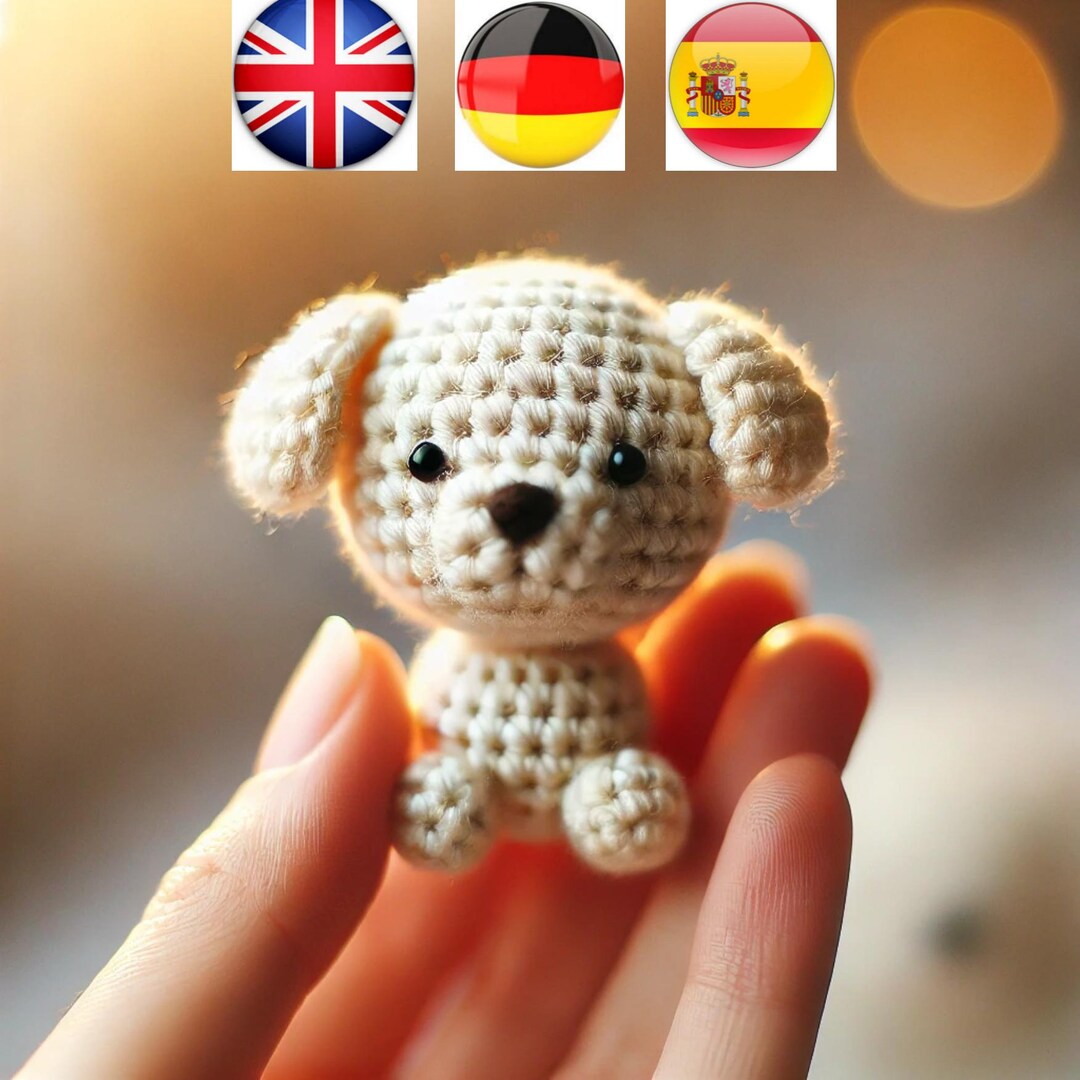 Mini Amigurumi Dog Pattern, Easy PDF Crochet Tutorial, Quick & Cute ...