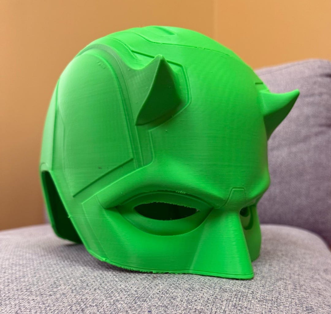 3D Printed Daredevil Mask – Bold Superhero Cosplay Headpiece - Etsy