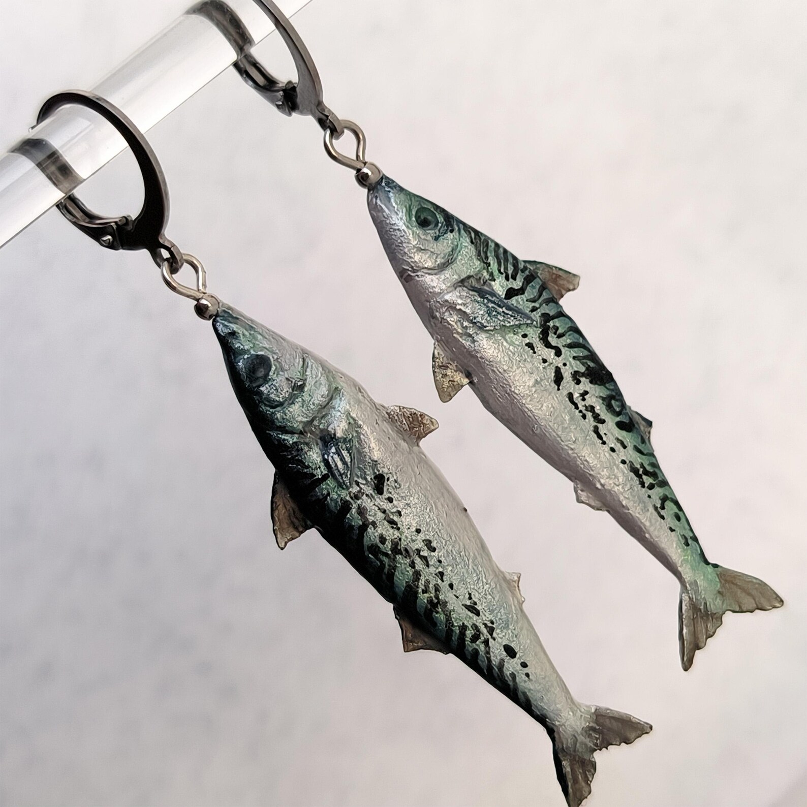 Pacific Chub Mackerel Fish Earrings ~ Ocean Inspired Jewelry ~ Marine ...