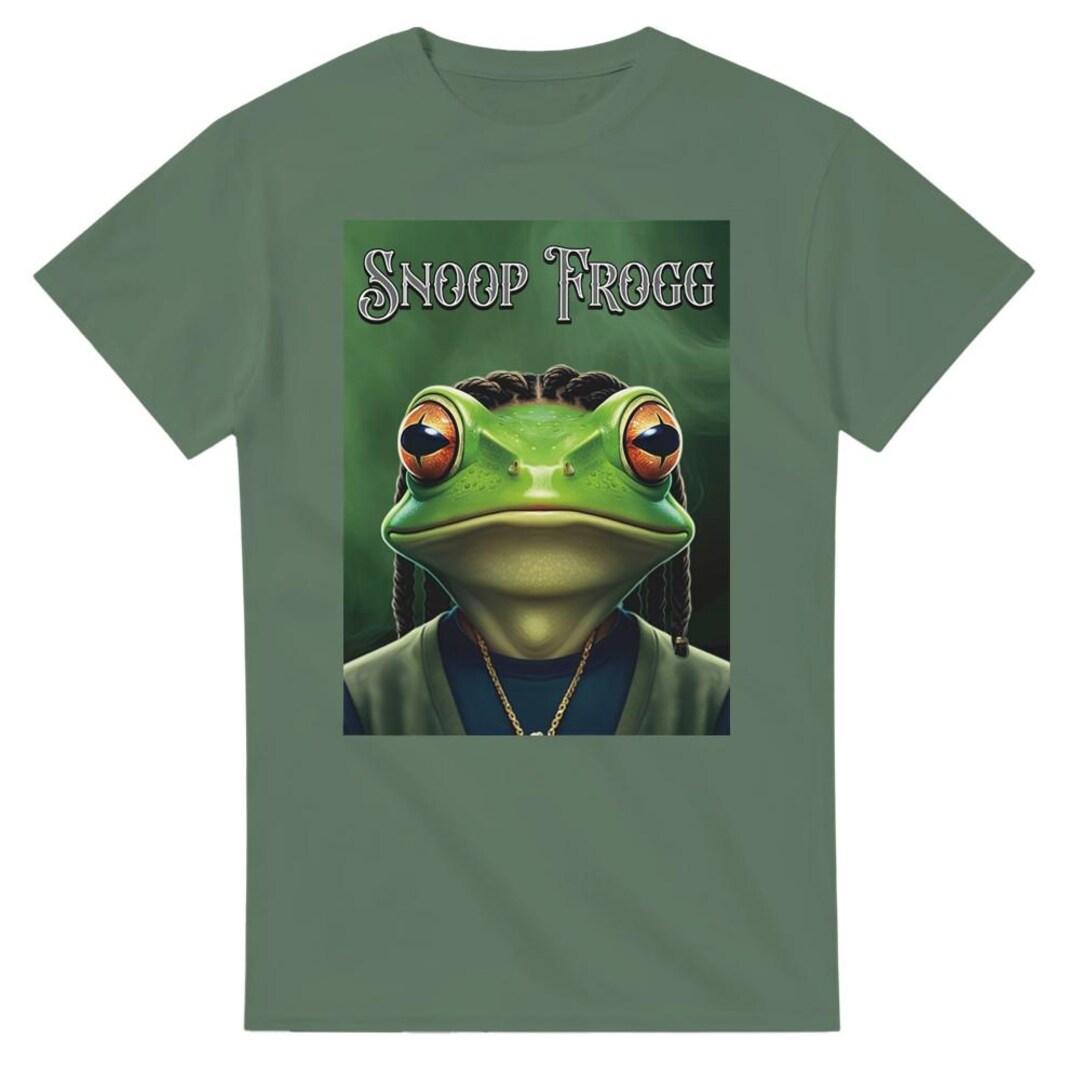 Snoop Frogg T-shirt Snoop Dogg as a Frog Unisex Funny Designs for Hip ...
