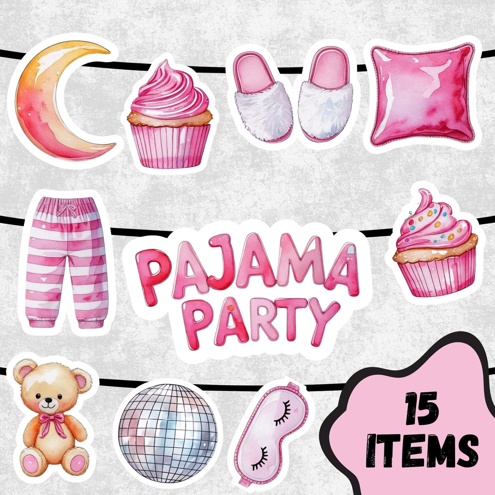 Pajama Party Banner, Pajama Party Decoration, Girls Night Decor ...