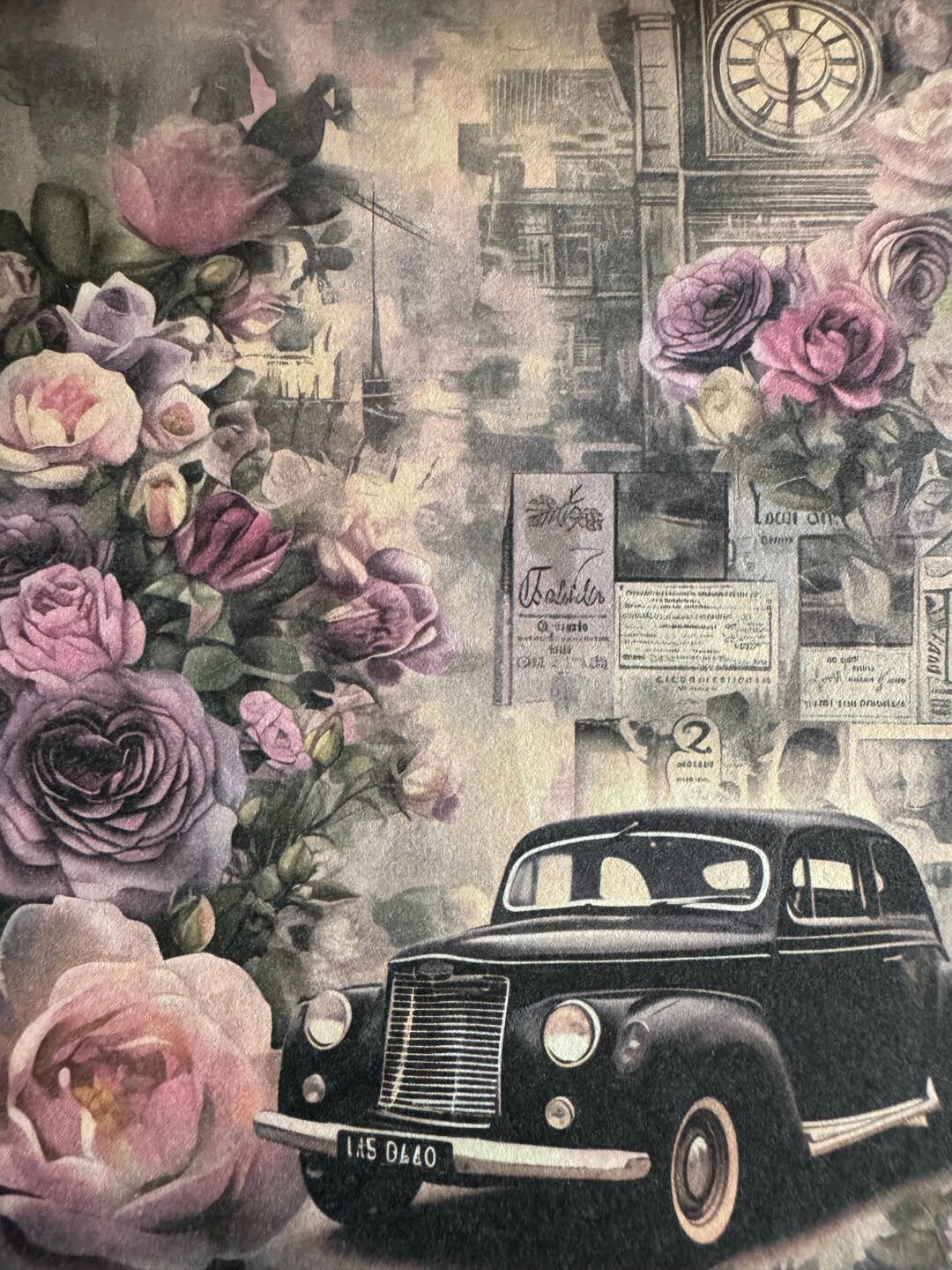 Pad of 50 Vintage-themed Papers | Incredibly Detailed Floral and ...