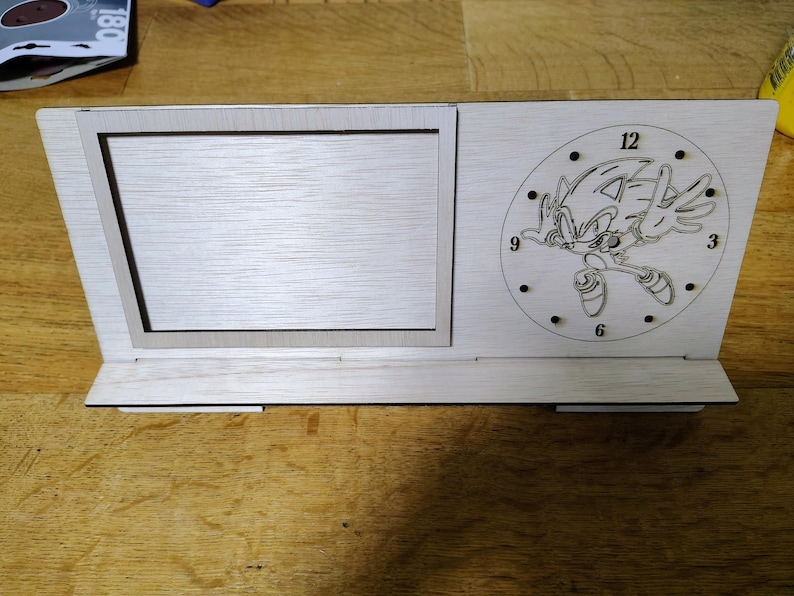 Sonic Clock – Laser Cut (.lbrn2 File) - Etsy