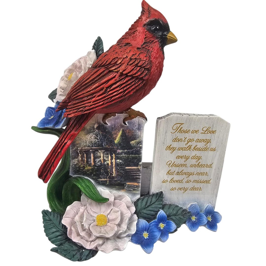 Thomas Kinkade A Love so Dear Cardinal Memorial Sculpture Hamilton ...