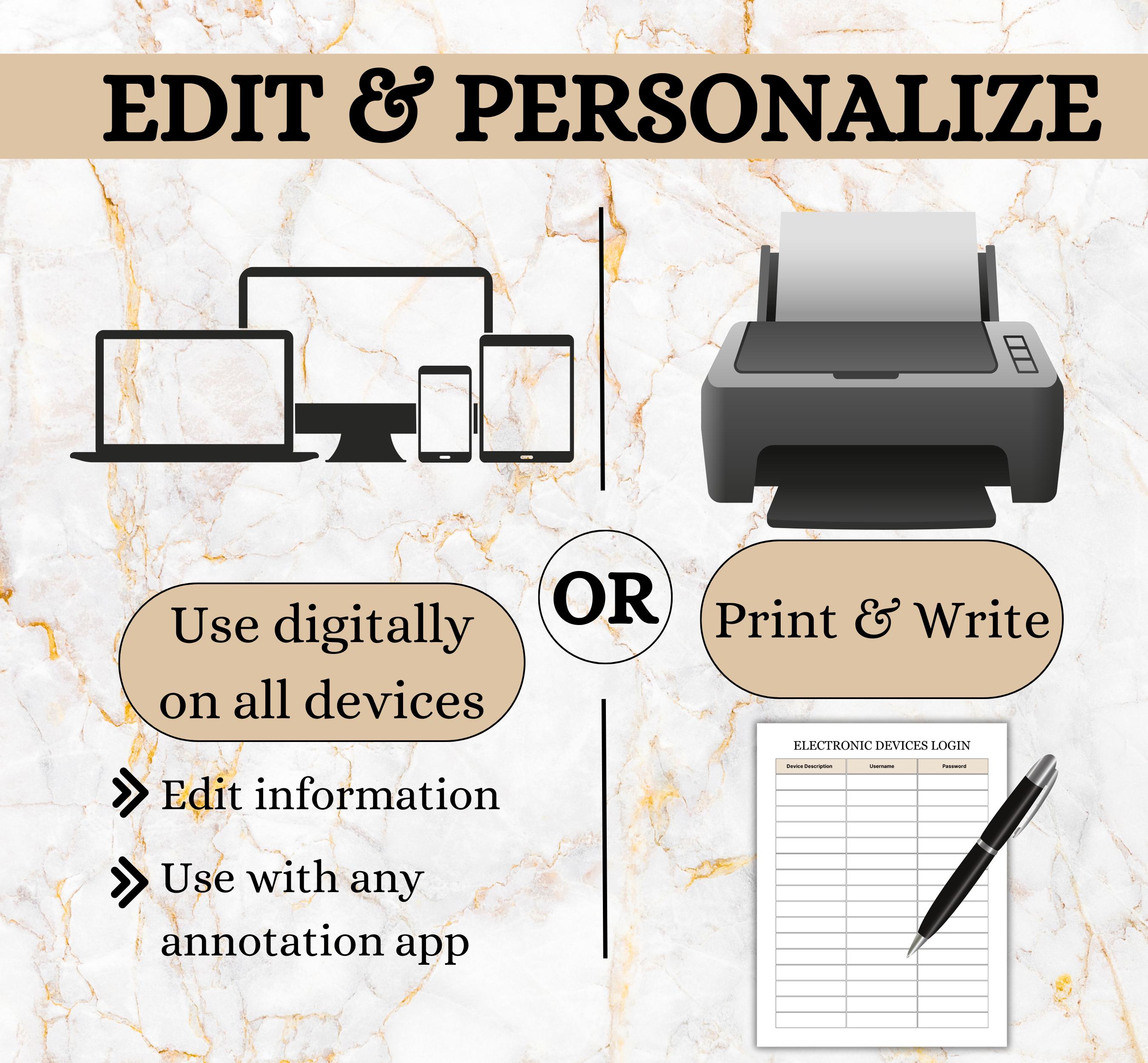 End of Life Planner, Fillable, Emergency Binder, Emergency Planner ...