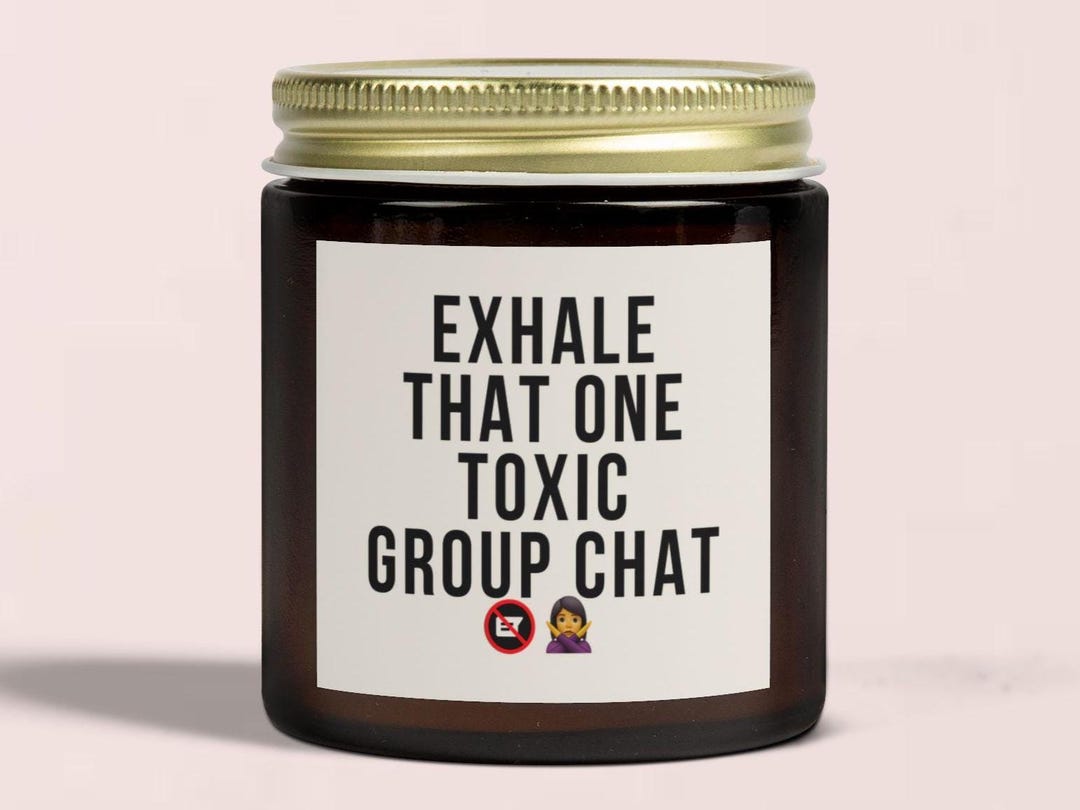 Funny Friendship Gift, Group Chat Candle, Stress Relief Candle ...