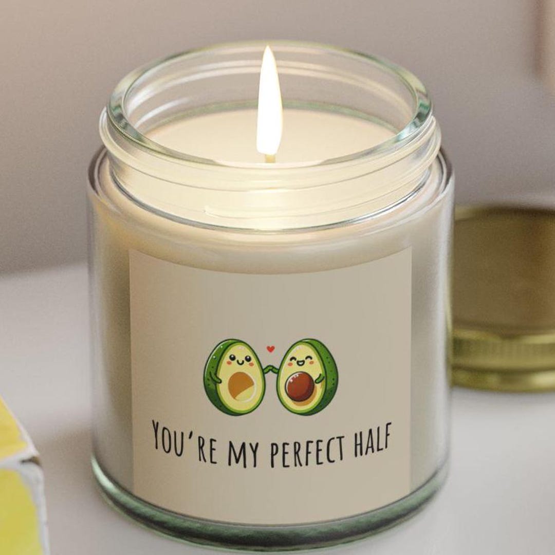 Perfect Half Candle Romantic Candle Couple Gift Scented Candle Coconut ...