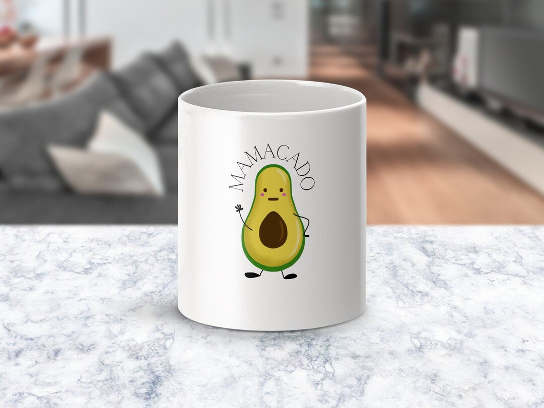 Mamacado Cute Avocado Mug With Funny Cartoon Design Perfect for Moms ...