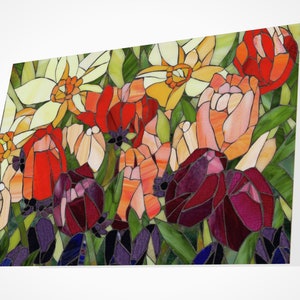 Note Cards Set Come Spring Mosaic Art Greeting Cards 7 Pack - Etsy