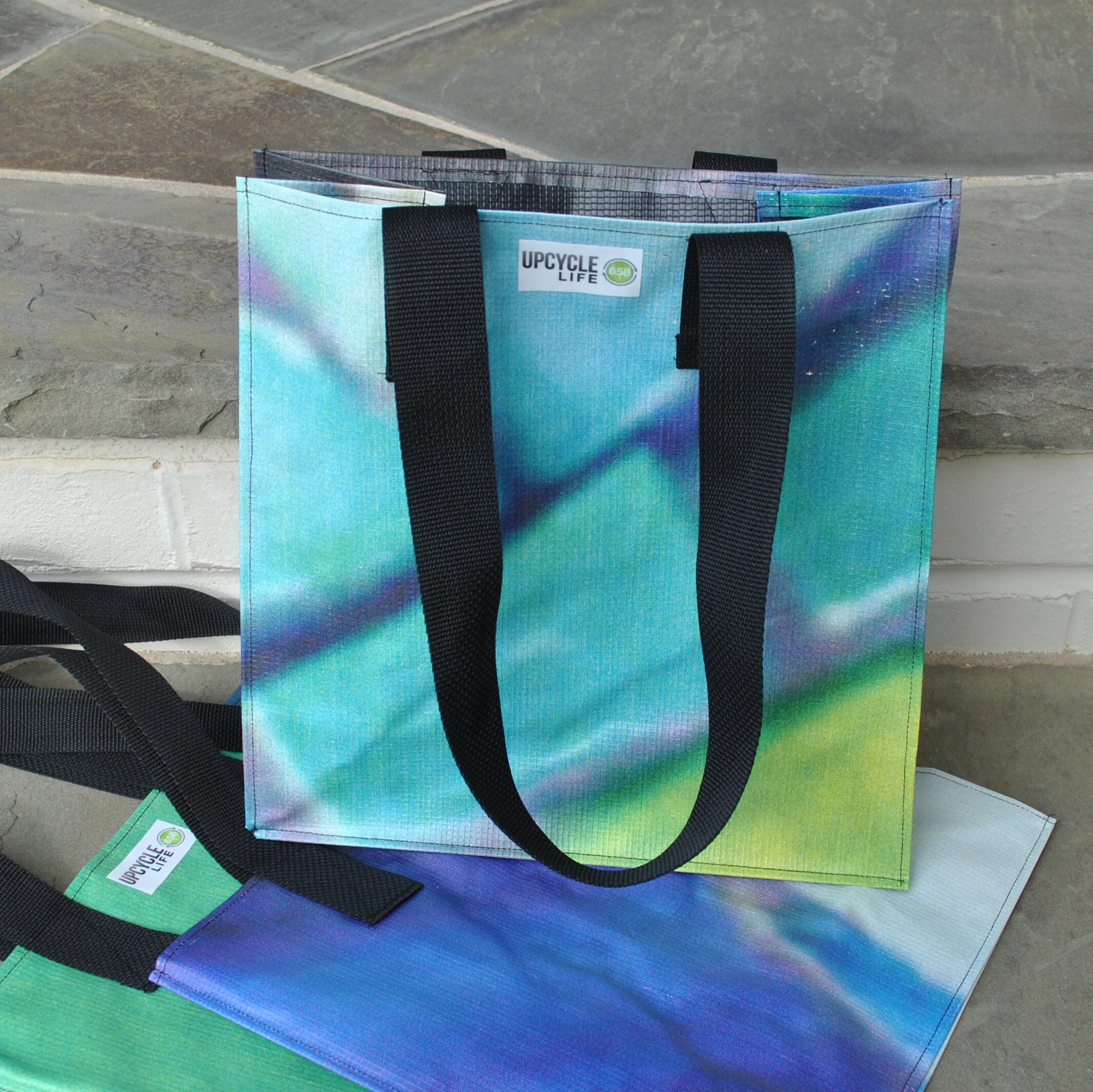 Upcycled Vinyl Tote Bags Made From Art Billboard Recycled Vinyl 5 Sizes ...