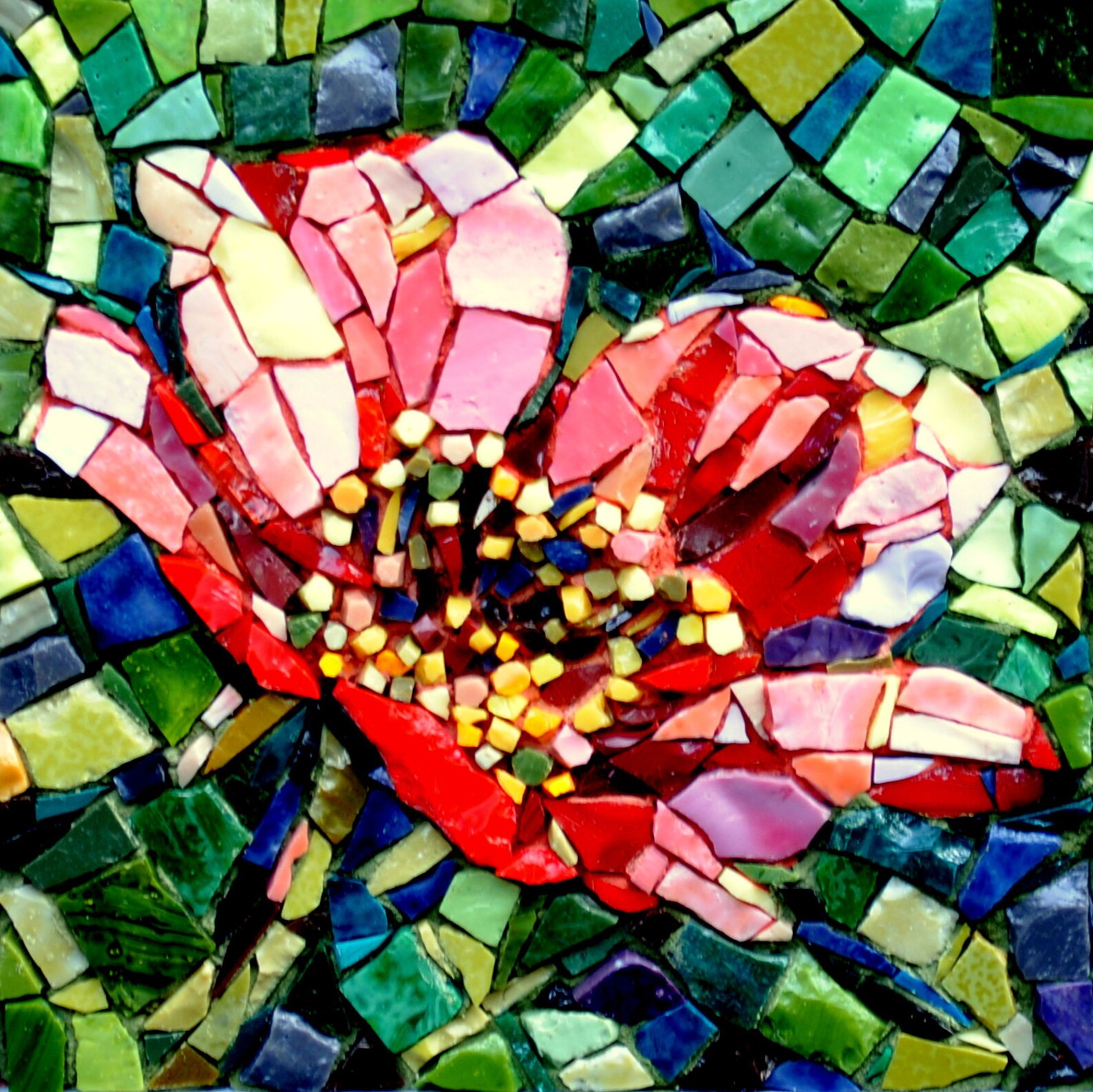 Fine Art Print of Kew Gardens Rose Mosaic Art by Brenda Pokorny - Etsy