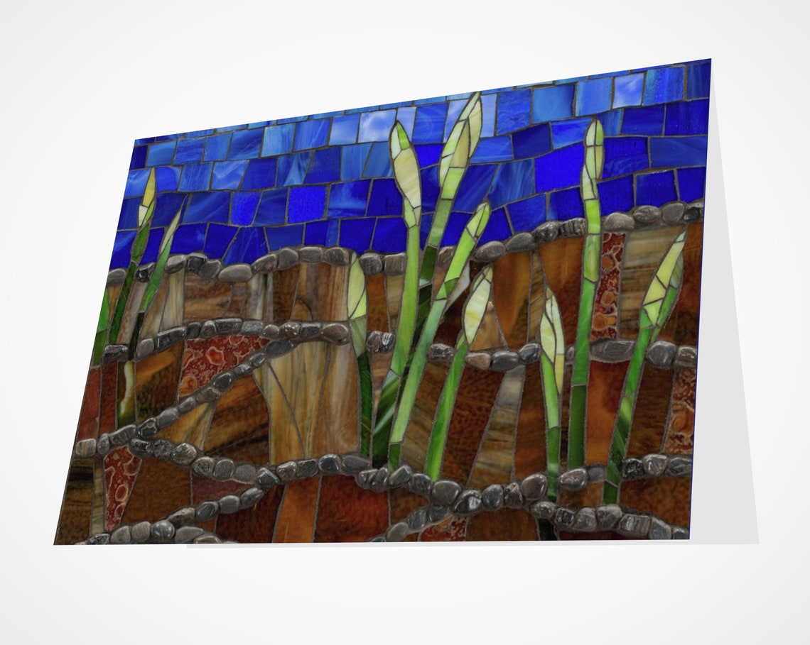 Note Cards Set Come Spring Mosaic Art Greeting Cards 7 Pack - Etsy