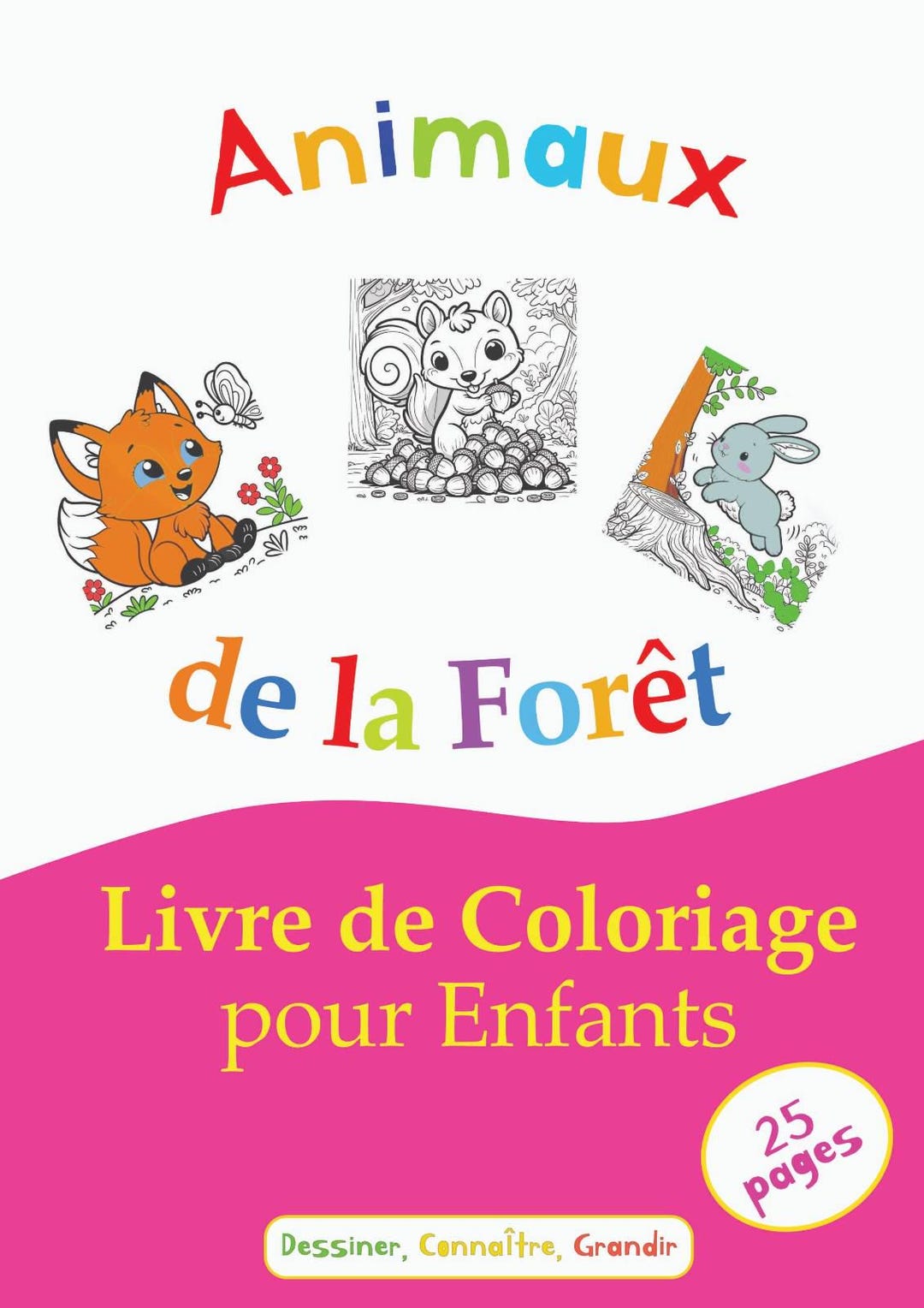 25 Adorables Coloriages D'animaux De La Forêt Pour Enfants (école à ...