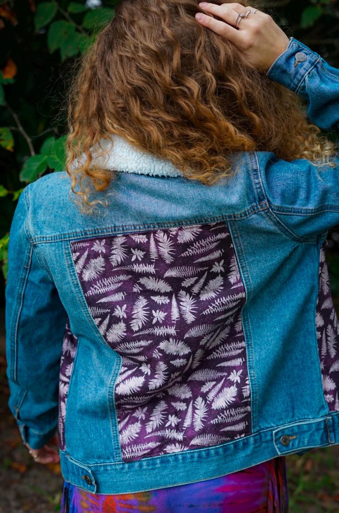Fern Gully Patchwork Denim Jacket - Etsy