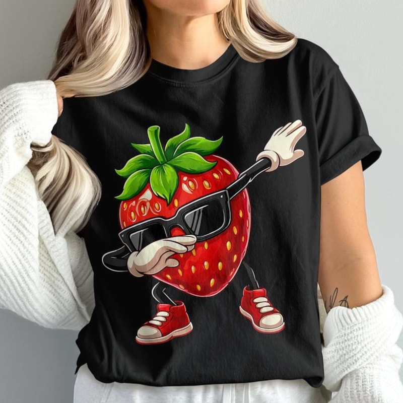 Strawberry Funny Svg - Etsy