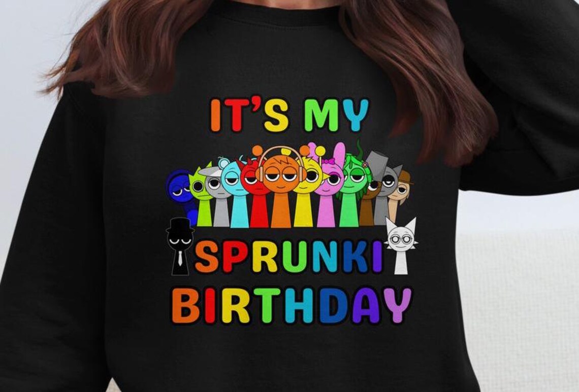 Sprunki Birthday Party PNG, Sprunki Birthday for Boys and Girls Design ...