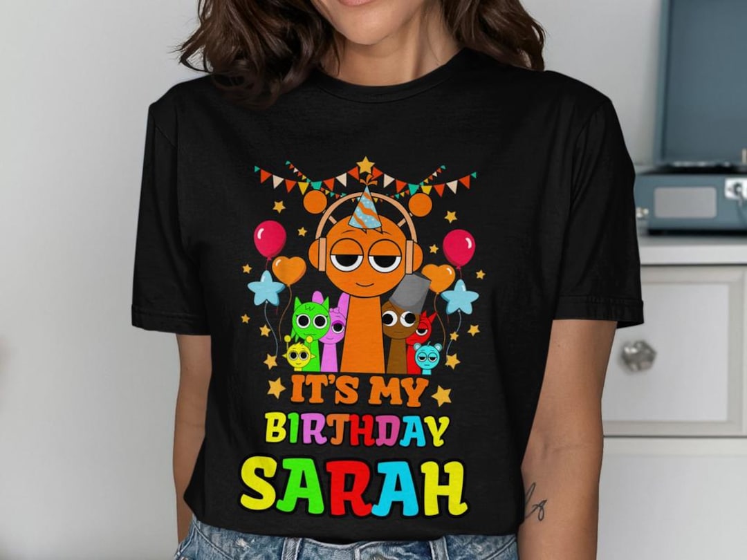 Spunky Birthday Editable Name -personalized Sprunki Birhday Boys or ...