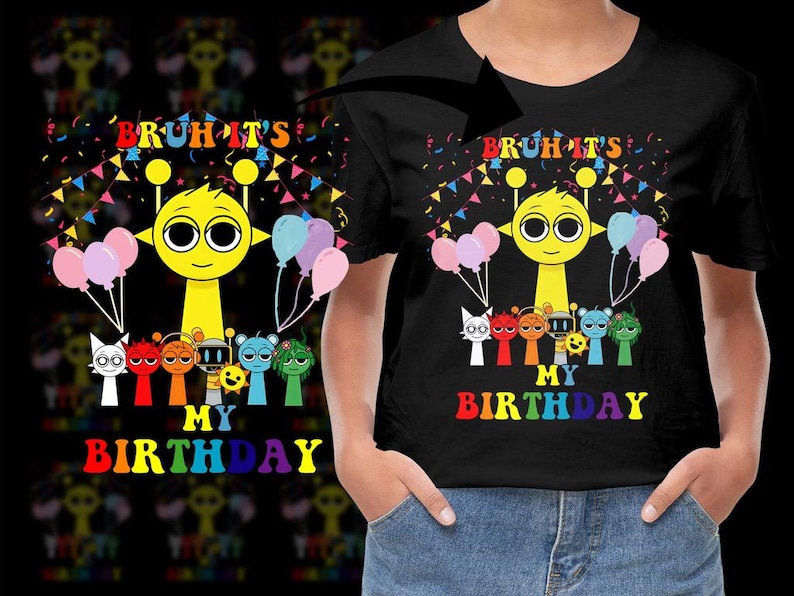 Sprunki Birthday PNG - It's My Birthday Digital Design for Party ...