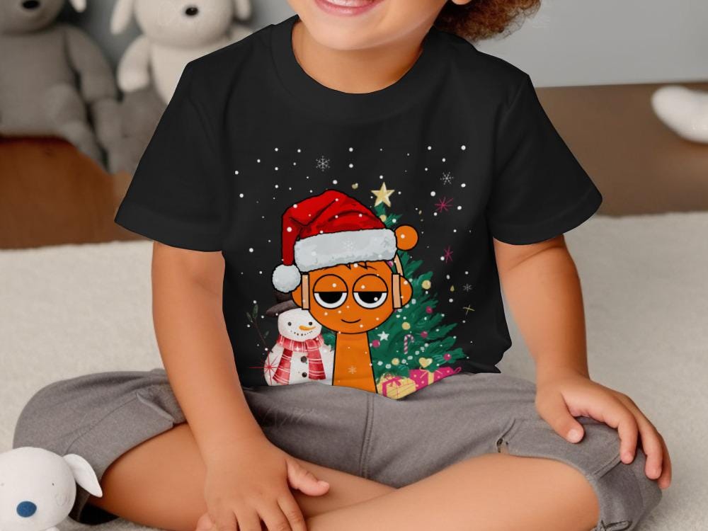 Christmas Sprunki Oren Santa Shirt Design PNG | Happy Chrismas Sprunki ...