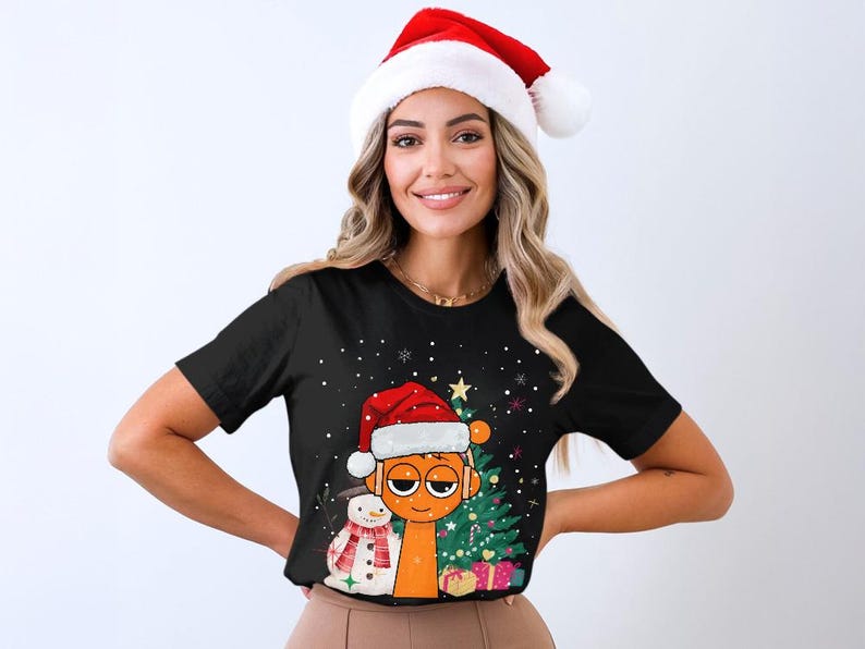 Christmas Sprunki Oren Santa Shirt Design PNG | Happy Chrismas Sprunki ...