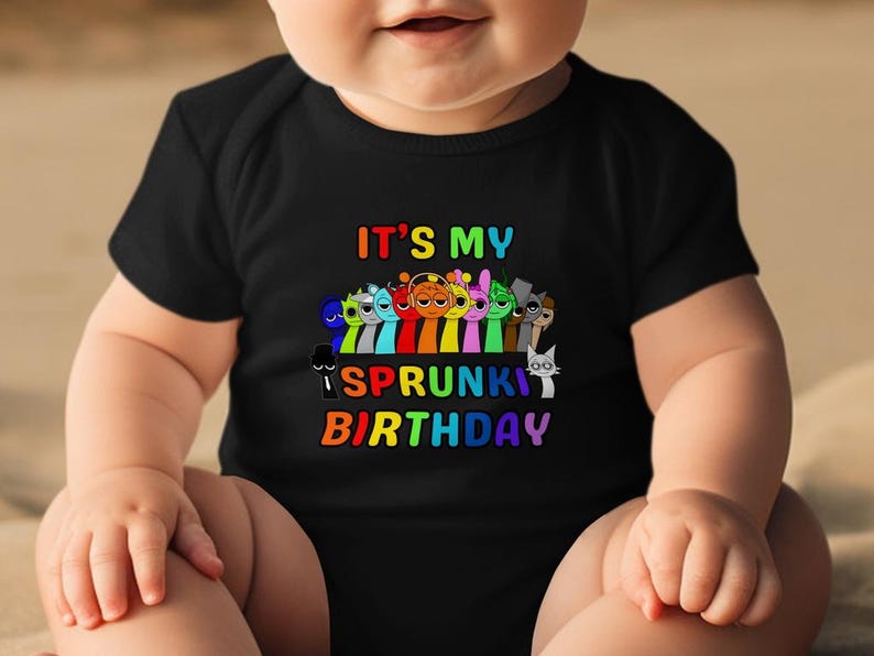 Sprunki Birthday Party PNG, Sprunki Birthday for Boys and Girls Design ...