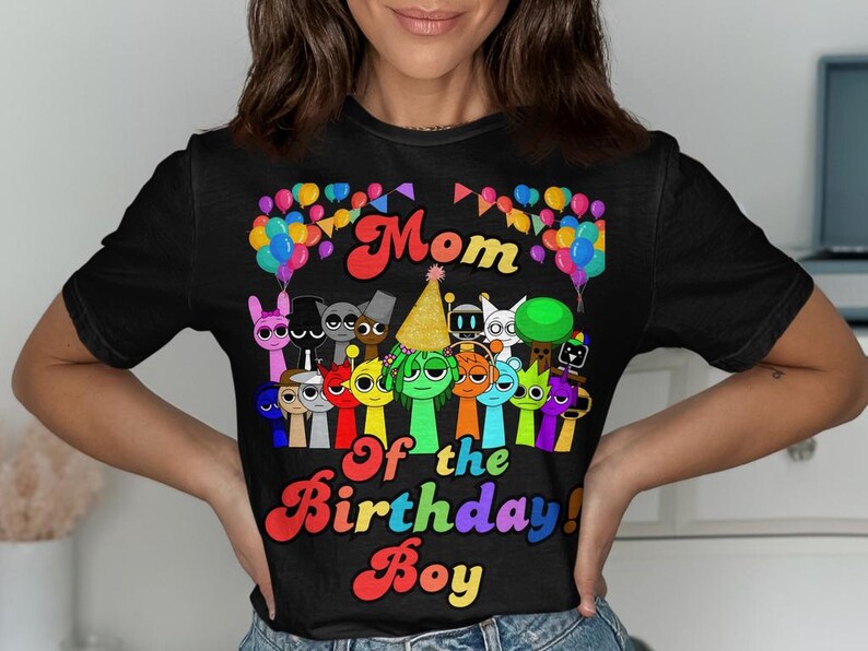 Sprunki Birthday Family PNG Bundle Matching Shirts, Sprunki Birthday ...
