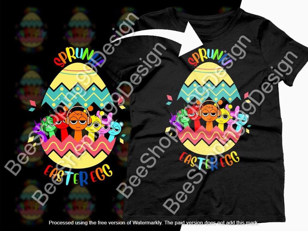 Sprunki Easter Eggs Unique PNG | Cute Sprunki Digital Clipart ...