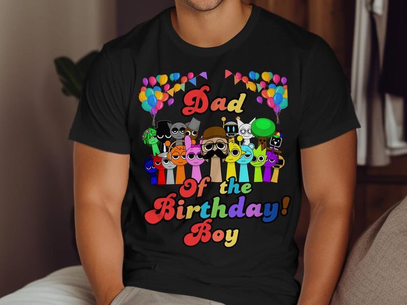 Sprunki Birthday Family PNG Bundle Matching Shirts, Sprunki Birthday ...
