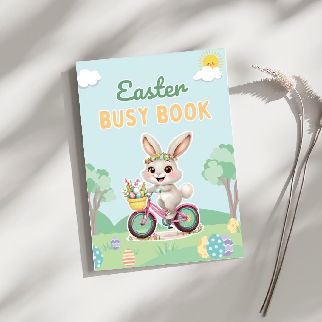 Easter Busy Book, Printable Easter Activity Book for Kids, 11 Pages ...