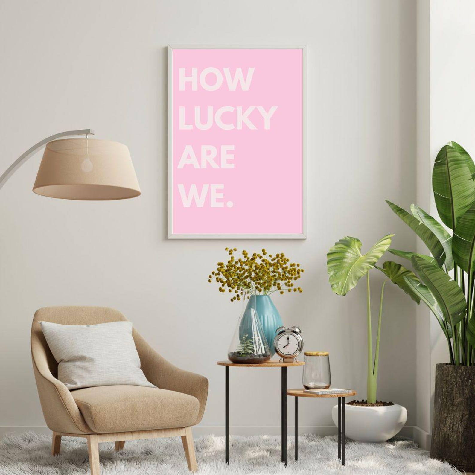 How Lucky Are We Poster - Etsy