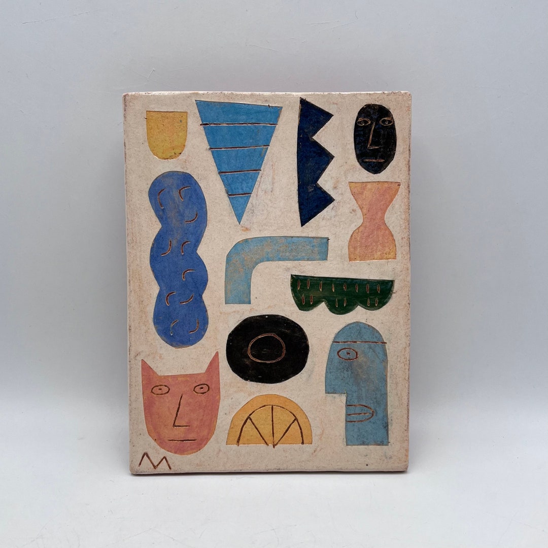Clay Tablet Hieroglyphics Wall Art Stencil Shapes soft Colors - Etsy