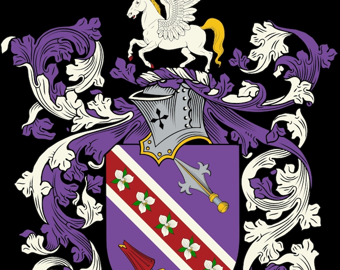 Ferguson Family Crest - Digital Download - Ferguson Coat of Arms JPG ...